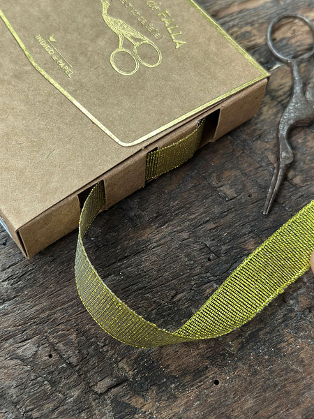 Cinta de Falla · Dorada – Indigo de papel